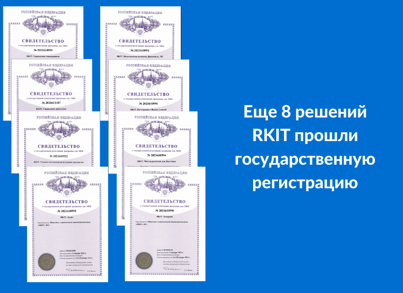 Еще 8 решений RKIT прошли государственную регистрацию — Новости ...